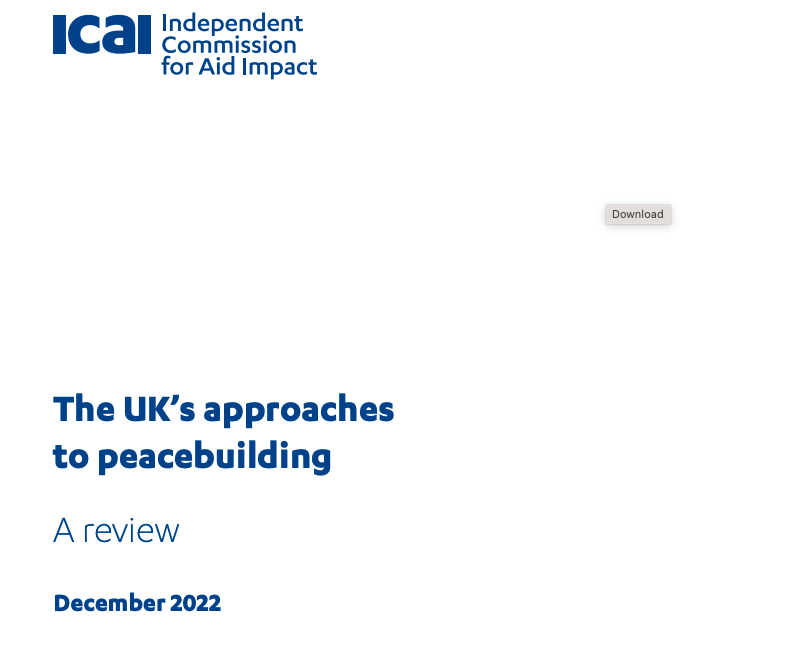 The UK’s approaches to peacebuilding - Agulhas